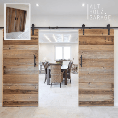 [Altholzschiebetür] - "doppelt beplankt" - Alt.Holz.Garage